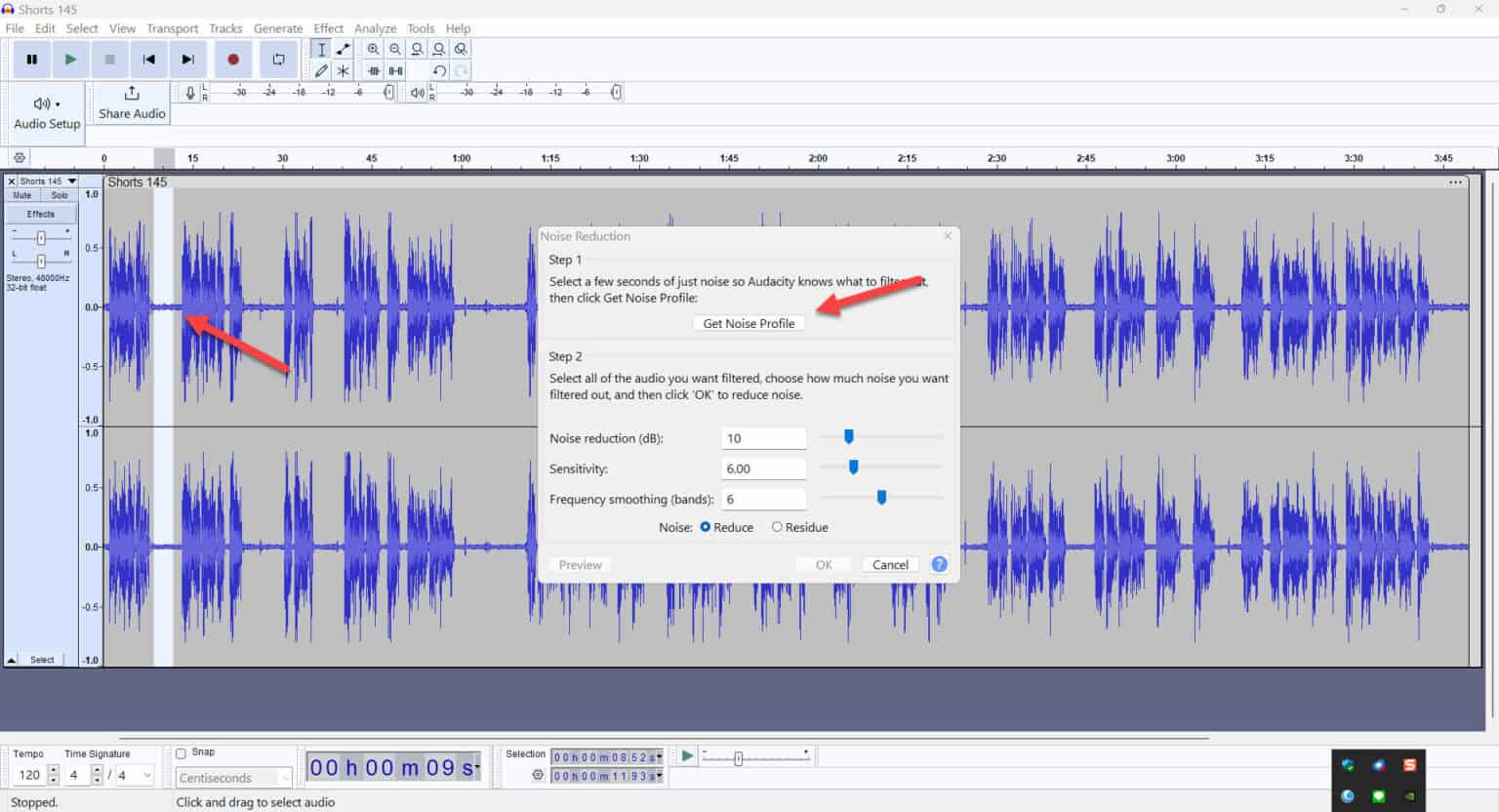 Audio Processing for Voice-overs in Audacity