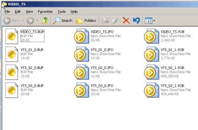 Using FixVTS to Repair Invalid DVD File or Navigation Structure