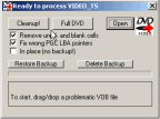 Using FixVTS to Repair Invalid DVD File or Navigation Structure